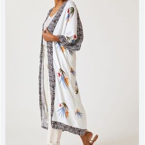 Anthropologie | Kimonos & Yukatas | Anthropologie Bel Kazan White Black ...